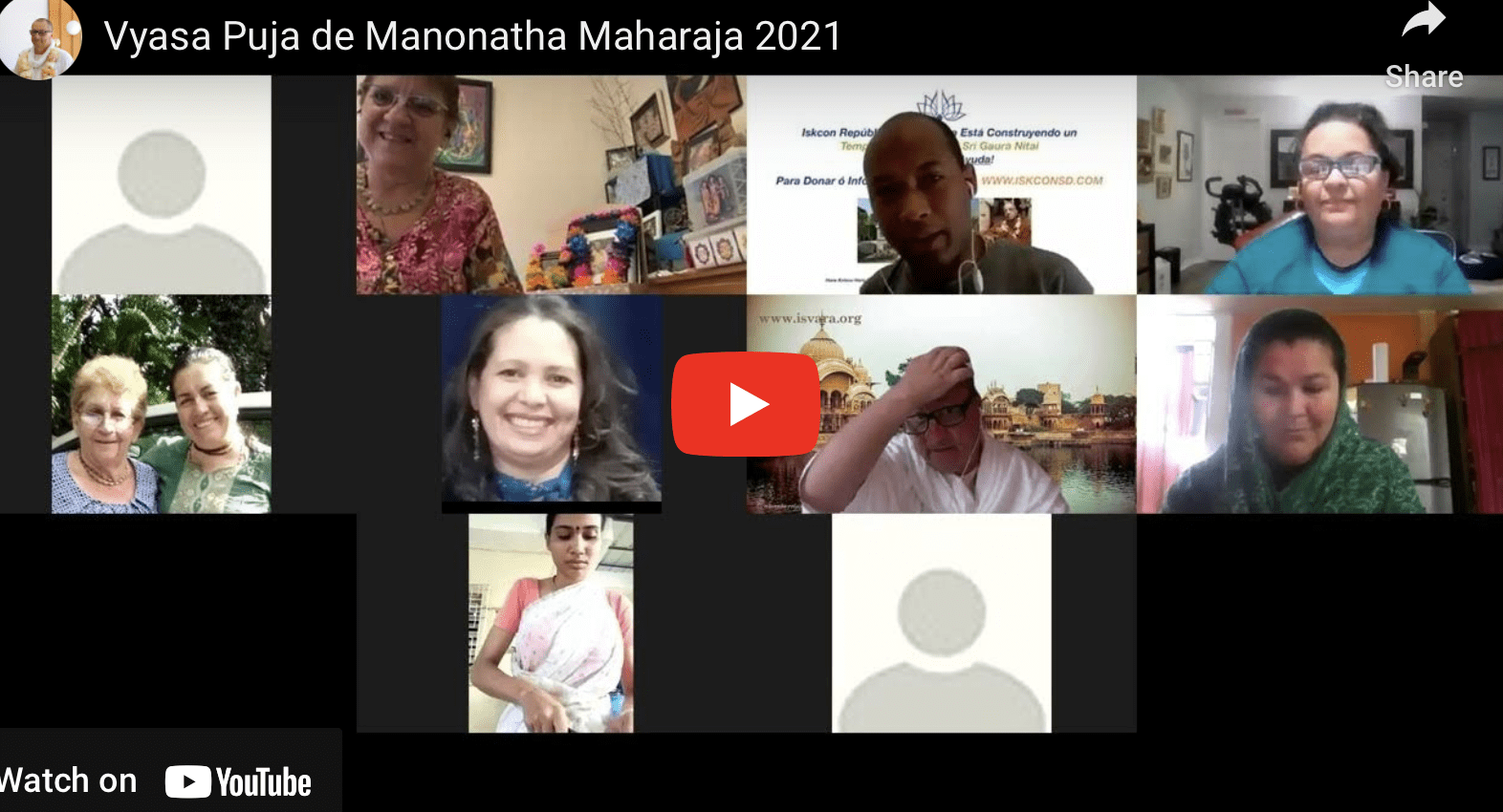 Vyasa Puja de Manonatha Maharaja 2021 - Vedic Library by ISVARA.org