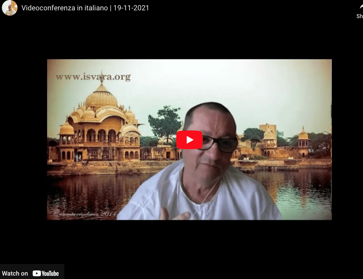 Videoconferenza in italiano | 19-11-2021 - Vedic Library by ISVARA.org