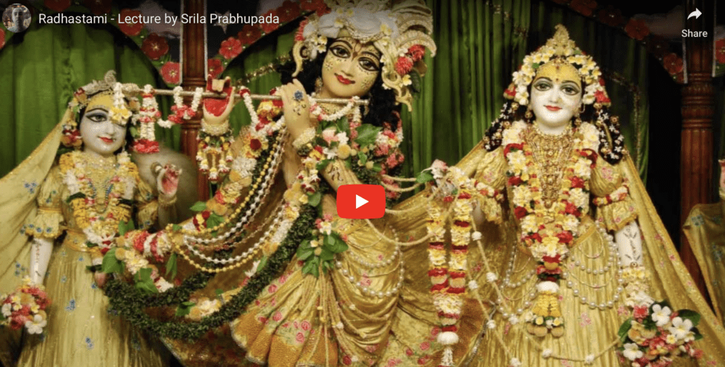 Radhastami - Video lecture by Srila Prabhupada - Vedic Library by ISVARA.org