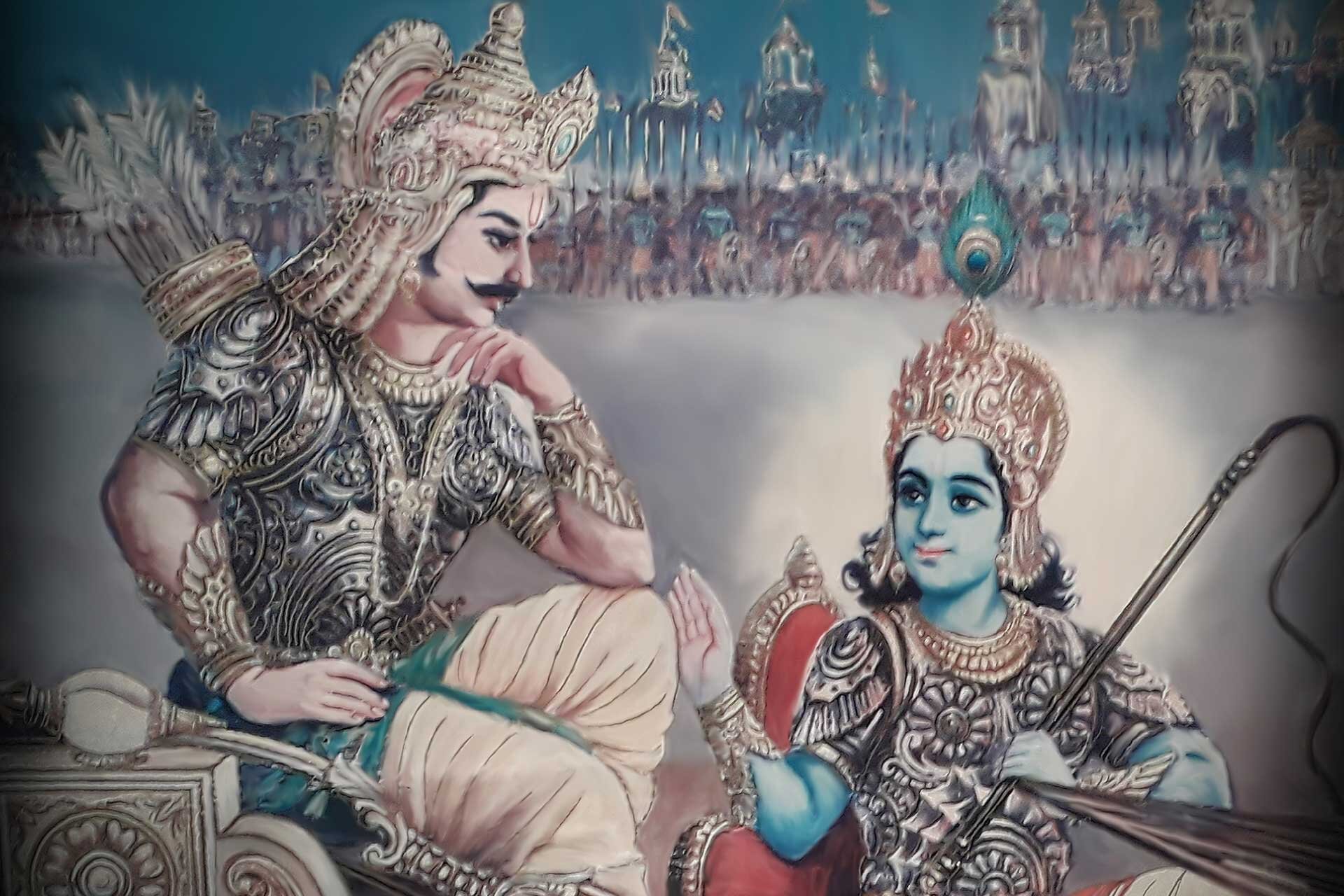 Krishna e Sishupala (in Italiano) - Vedic Library by ISVARA.org